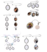 China Customizable Personalized Angel Wings Metal Sublimation Brooch Wings Brooch for sale