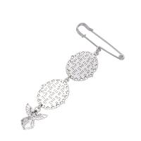 China Angel Wing Brooch Love Souvenir Sublimation Metal Brooch With Angel Wings for sale