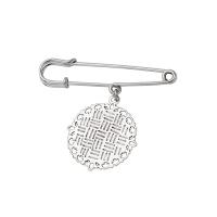 China Diy Custom Sublimation Photo Pins Brooches With Blank Round Metal Discs For Women for sale