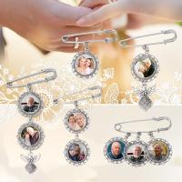 China Customizable Personalized Angel Wings Metal Sublimation Brooch Wings Brooch for sale