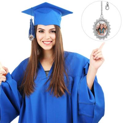 China Lucky Charms Pendant Sublimation Graduation Cap Charm for sale