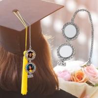 China Lucky Charms Pendant Sublimation Graduation Cap Charm for sale