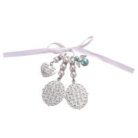 China Pearl Pendant Wedding Bouquet Charm Photo Pendants DIY Sublimation Wedding Bouquet Charms for sale