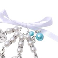 China Pearl Pendant Wedding Bouquet Charm Photo Pendants DIY Sublimation Wedding Bouquet Charms for sale