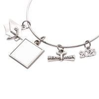 China Fashion Jewelry Bracelet For Graduation Gift DIY Printable Sublimation Graduation Bracelet for sale