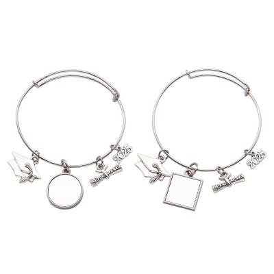 China Fashion Jewelry Bracelet For Graduation Gift DIY Printable Sublimation Graduation Bracelet for sale
