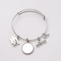 China Fashion Jewelry Bracelet For Graduation Gift DIY Printable Sublimation Graduation Bracelet for sale