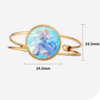 China Cuff Opening Custom Sublimation Metal Bangle Bracelet for sale