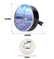China Sublimation Car Vent Aroma Air Car Holder Clip Essential Diffuser for sale