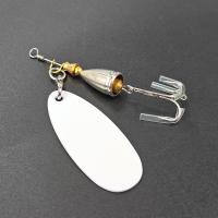 China Sublimation Gift Box Custom Blank Metal Aluminum Plate Plumb Three Hook Fishing Hook For Outdoor Fishing for sale