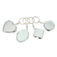 China Blank Sublimation Keychain Mirror Photo Pocket Compact Mirror for sale