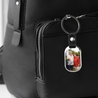 China Custom Key Chains Key Promotion Gifts Blank Custom Logo Leather Strap Keychains Sublimation Metal Keychain for sale
