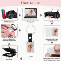 China Custom Key Chains Key Promotion Gifts Blank Custom Logo Leather Strap Keychains Sublimation Metal Keychain for sale
