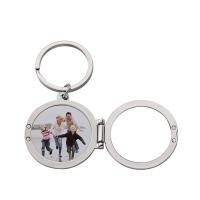 China Promotional Gift Souvenir Picture Key Chain Sublimation Photo Locket Keychain for sale