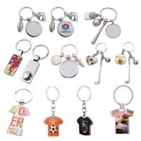 China Customization Football Soccer Keychain Promotional Sublimation Blank Custom Metal Keychain for sale
