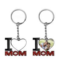 China Mothers Day Gift Sublimation Blanks Photo Keyring Unique Gifts For Mom for sale