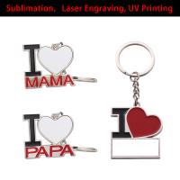 China Mothers Day Gift Sublimation Blanks Photo Keyring Unique Gifts For Mom for sale