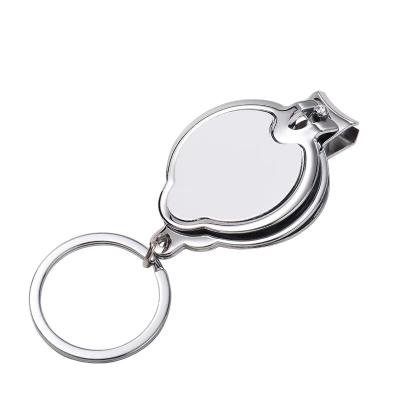 China Sublimation Blank Nail Clipper Keychain With Bottle Opener Nail Scissors Keychain for sale