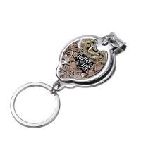 China Sublimation Blank Nail Clipper Keychain With Bottle Opener Nail Scissors Keychain for sale