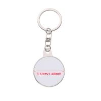 China Simple Valentine's Day Gift Customized Double Sided Sublimation Blank Heart Shape Keychain Pendant for sale
