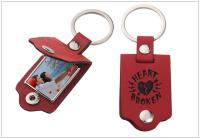 China Sublimation Leather Keychain Blanks Personalised Picture Keychain for sale