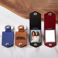 China Sublimation Leather Keychain Blanks Personalised Picture Keychain for sale