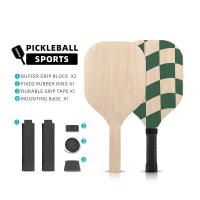 China Custom Logo Double Sided Printed Plywood Pickleball Paddle Sublimation Blank Pickleball Paddles for sale