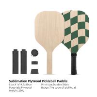 China Custom Logo Double Sided Printed Plywood Pickleball Paddle Sublimation Blank Pickleball Paddles for sale