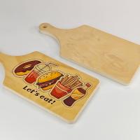 China Wood Sublimation Cutting Board Blank Custom Logo Sublimation Cheese Pizza Boards for sale