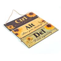 China Sublimation Heat Transfer Blank Rectangular Wooden Signage Custom Shape Cut Bamboo Wooden Blank Signage Porch Decoration for sale