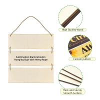 China Sublimation Wood Blanks Signage Porch Decoration Custom Wood Signs for sale