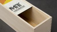 China Creative DIY MDF Sublimation Blanks Custom Sublimation Wooden Wine Box for sale