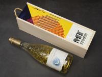 China Creative DIY MDF Sublimation Blanks Custom Sublimation Wooden Wine Box for sale