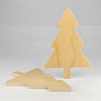 China Christmas Tree Shape Blank Pizza Breads Wooden Food Tray Wood Sublimation Cheese Chopping Board for sale