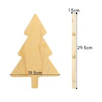 China Christmas Tree Shape Blank Pizza Breads Wooden Food Tray Wood Sublimation Cheese Chopping Board for sale