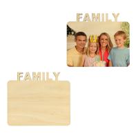 China DIY Printable Wooden Plywood Photo Frame Sublimation Family Blank Picture Frame for sale