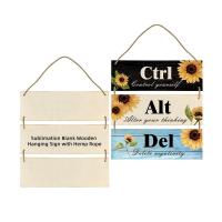 China Sublimation Wood Blanks Signage Porch Decoration Custom Wood Signs for sale