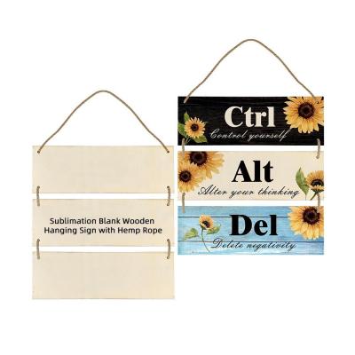China Sublimation Wood Blanks Signage Porch Decoration Custom Wood Signs for sale