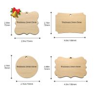 China Plywood Wooden Hanging Ornament Personalised Hanging Christmas Tree Decoration For Sublimation Heat Transfer for sale
