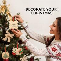 China Plywood Wooden Hanging Ornament Personalised Hanging Christmas Tree Decoration For Sublimation Heat Transfer for sale