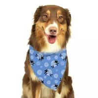 China Blank Sublimation Pet Scarf DIY Custom Printed Polyester Sublimation Dog Bandana for sale