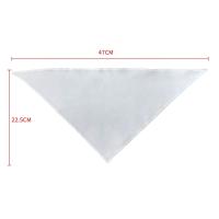 China Blank Sublimation Pet Scarf DIY Custom Printed Polyester Sublimation Dog Bandana for sale