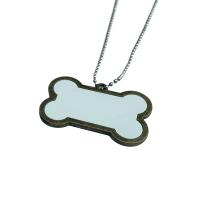 China Sublimation Bronze Edge Dog Tags Personalized Bone Pet Tag for sale