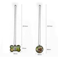 China Sublimation Bronze Edge Dog Tags Personalized Bone Pet Tag for sale