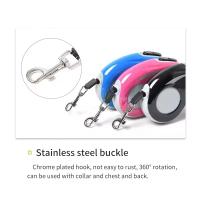 China Colored Sublimation Automatic Retractable Dog Leash Heat Transfer Pet Leash Cat Leash 3M And 5M for sale