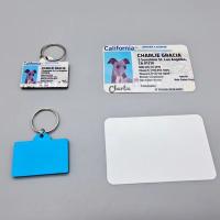 China Blanks Personalized PET License Tag For Pets Sublimation MDF Dog ID Anti-Lost Card Licence Plate Dog Tags for sale