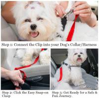 China Durable Pet Cat Vehicle Leash Adjustable Car Safety Sublimation Dog Seat Belt for sale