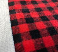 China Linen Sublimation Placemat Blanks Custom Printed Christmas Red Plaid Table Mats Sublimation Dish Mat for sale