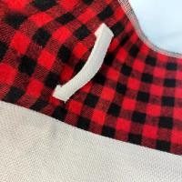 China Linen Sublimation Placemat Blanks Custom Printed Christmas Red Plaid Table Mats Sublimation Dish Mat for sale