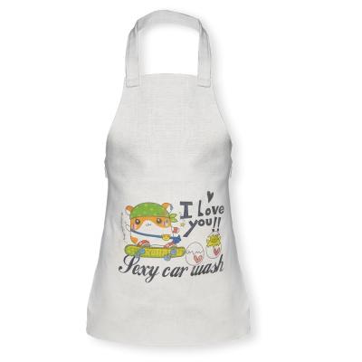 China Adult Child Linen Sublimation Apron Blanks Custom Kitchen Apron for sale